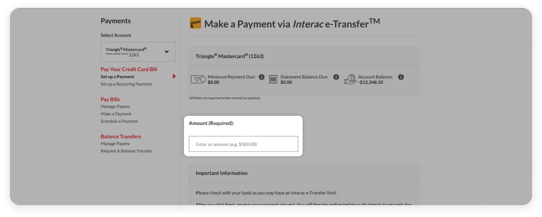 How to make Online Payments using Interac e-Transfer