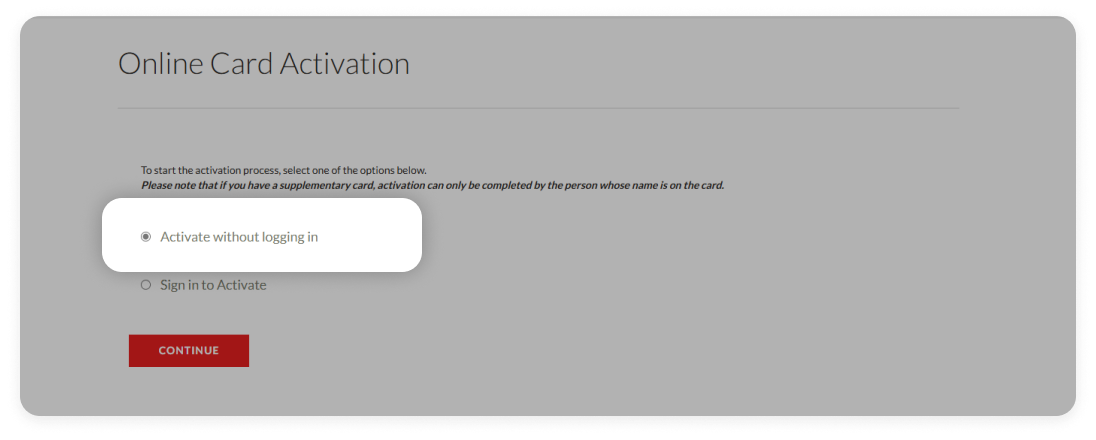 How to Activate your Credit Card (I know my PIN)