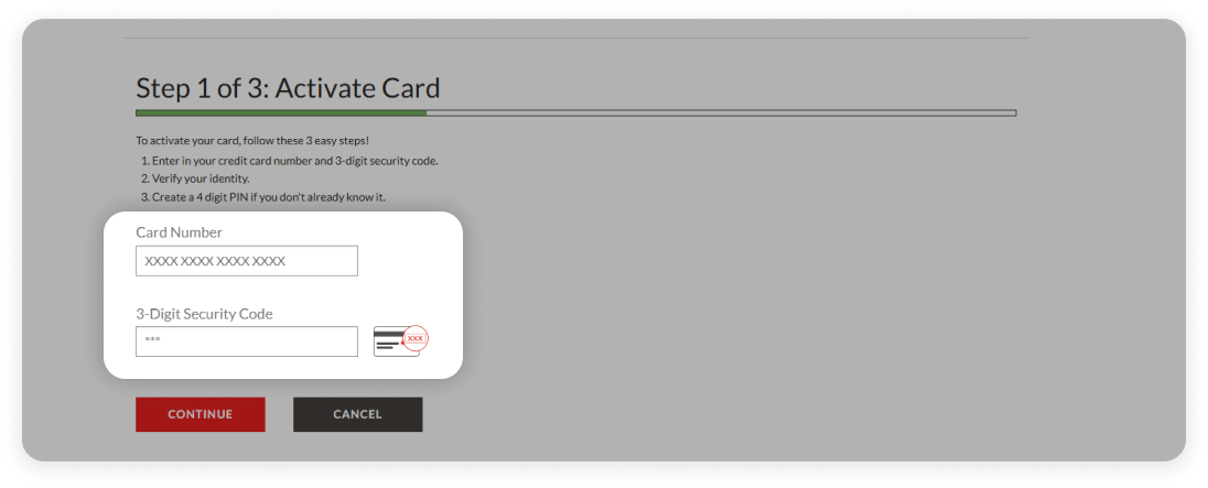 How to Activate your Credit Card (I know my PIN)