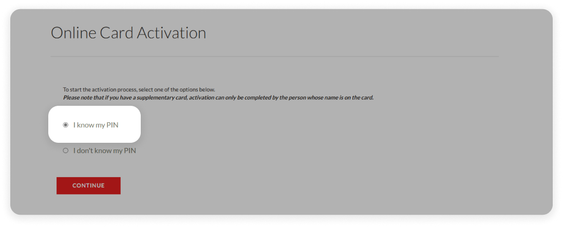 How to Activate your Credit Card (I know my PIN)