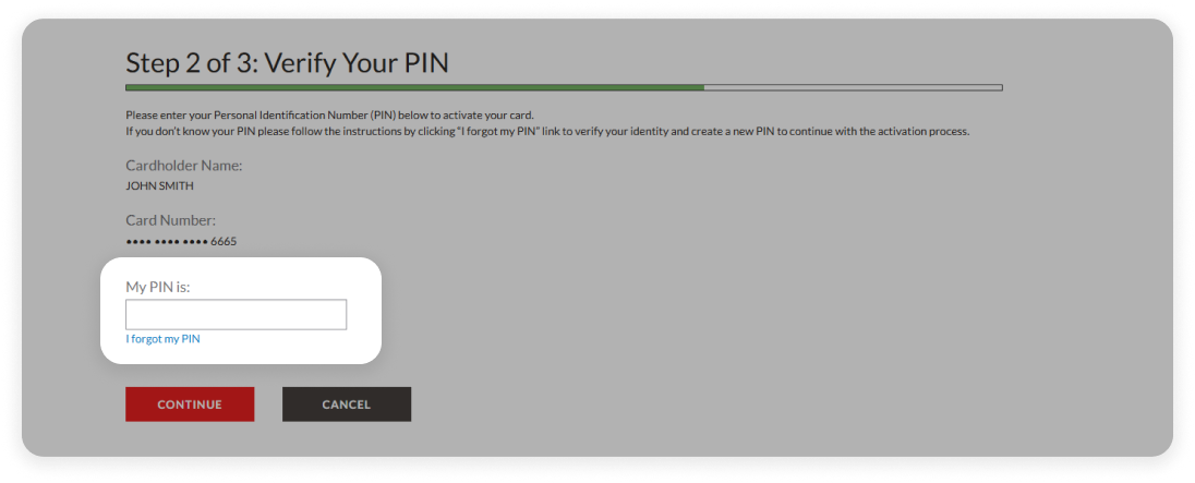 How to Activate your Credit Card (I know my PIN)